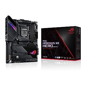 ASUS ROG Maximus XII Hero Z490 (WiFi 6) LGA 1200 (Intel 10th Gen) ATX Gaming Motherboard (14+2 Power Stages, DDR4 4800+, 5Gbps LAN, Intel LAN, Bluetooth v5.1, Triple M.2, Aura Sync) (Renewed)