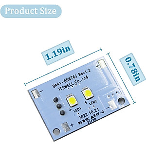DA41-00676J LED Light Board Fits for Samsung Refrigerator Refrigerators LED Light - AP6000168 PS11732779 EAP11732779 (1 Pack)