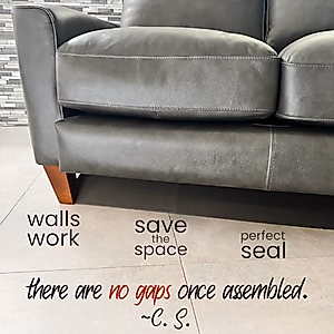 Under Couch Blocker Toy Blocker– See What You’ve Been Missing. Patented Design: Whole Couch Kit - Adjustable Height & Length, Custom Fits All Fixed Furniture, Black Cardboard (21 ft)