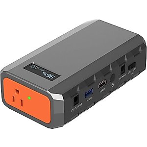 SinKeu 88.8Wh|65Watts Portable Laptop Phone Charger with AC DC USB Outlets, A Super Travel Portable Battery Pack & Power Bank for HP Notebooks, MacBook, iPad, iPhone