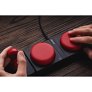 8BitDo Retro Mechanical Keyboard, Bluetooth/2.4G/USB-C Hot Swappable Gaming Keyboard with 87 Keys, Dual Super Buttons and Super Stick for Windows and Android - C64 Edition