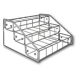 Clear Acrylic 18 Bin Counter-top Storage Organizer