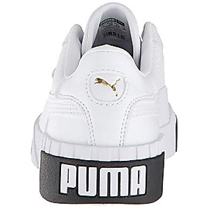 PUMA Women's CALI Sneaker White Black, 9 M US