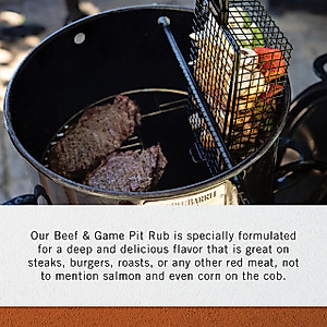 Pit Barrel Cooker Beef and Game Pit Rub | Dry Rub for Smoker | Seasoning for Steaks, Fish, Veggies, Burgers, or Any Red Meat | 2.5 Ib Bag