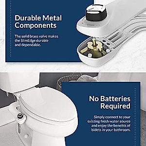 Bio Bidet 7ZSLIMEDGE DRY SlimEdge Bidet Toilet Seat, White