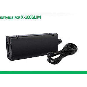 Lyyes Power Supply for Xbox 360 Slim, AC Adapter Replacement for Xbox 360 Slim Console
