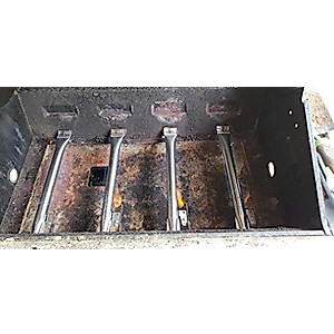 BBQ-Element Stainless Steel Grill Burner Tubes Replacement for Nexgrill 720-0830H, 720-0783E, 720-0864, Gas Grill Pipe Burners for Kenmore, Kitchen Aid, Nexgrill 720-0830A Gas Grill.(4 Pack)