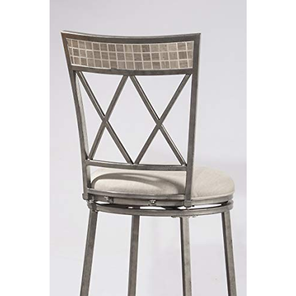 Hillsdale Furniture Milestone Counter Stool, Height, Aged Pewter