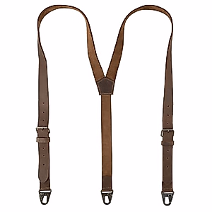 Hide & Drink Leather Y Suspenders (Medium 5 ft. 3 in. to 5 ft. 9 in.) :: Bourbon Brown