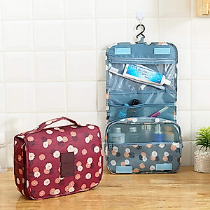 Sechunk Waterproof Travel Toiletry Bags Hanging Multi-function Cosmetic Bag Makeup Bag for Women