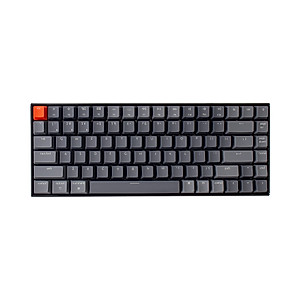 Keychron K2 Wireless Bluetooth 5.1/Wired USB Mechanical Keyboard for Mac Layout, Compact 84 Keys Computer Keyboard Gateron G Pro Blue Switch White LED Backlight N-Key Rollover for Windows-Version 2