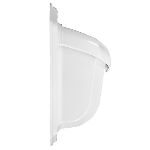 Architectural Mailboxes Villa Aluminum Wall Mount Mailbox, 2541W, White, Small Capacity