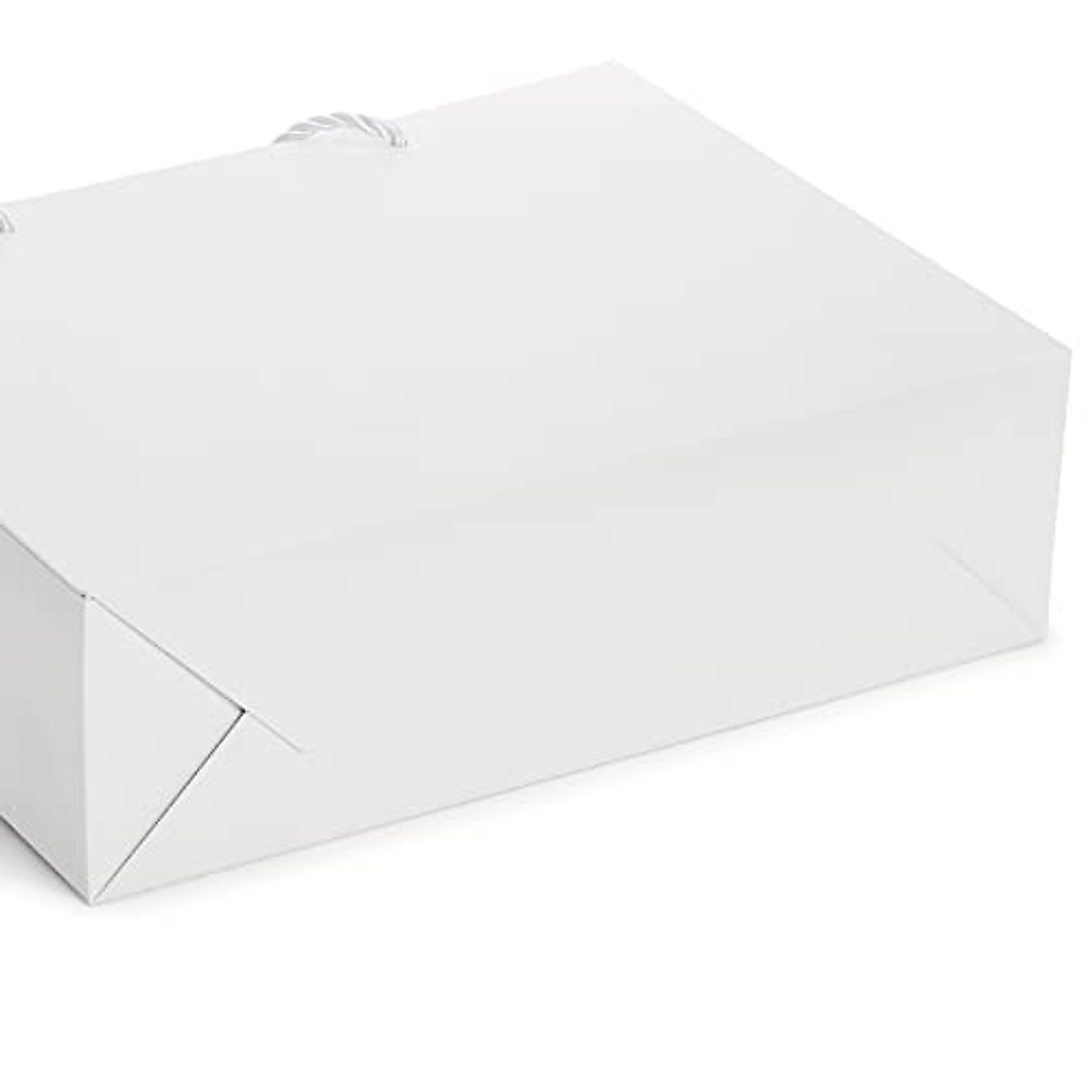 Lyellfe 30 Pack White Gift Bags, Waterproof Kraft Paper Bags with Handle Bulk, Heavy Duty Recyclable Shopping Bag, Retail Bags, Merchandise Bags for Birthday, Wedding, Party, Christmas, S, M, L