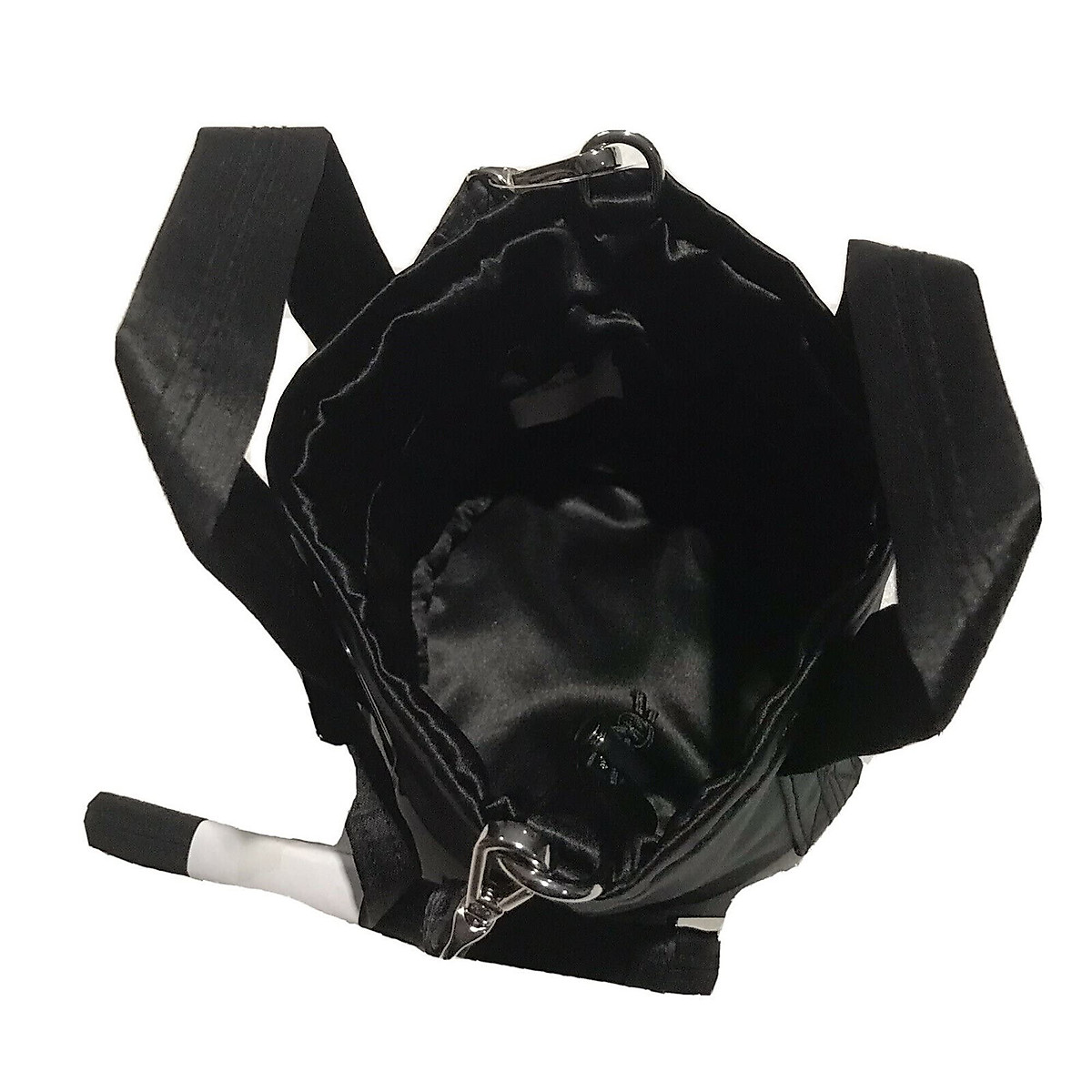 Pink Mini Bucket Crossbody Bag Color Black New