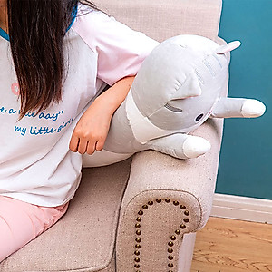 GAIORD Cat Plush Hugging Pillow,Large Long Cat Stuffed Animal Toy,Kitten Stuffed Animal Plush Cat Pillow Hug Pillow Body Pillow