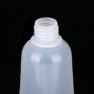 Plastic Clear Tip Applicator Bottle Squeeze Bottle, Kitchen Gadget Hotel Home Condiment Supplies with Cap(blue)