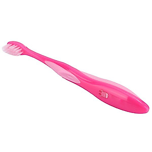 Professional Children Toothbrush, Extra Soft Hair Anti-Slip Kids Toothbrush for 8-12 Years Old Child(Rose Red)