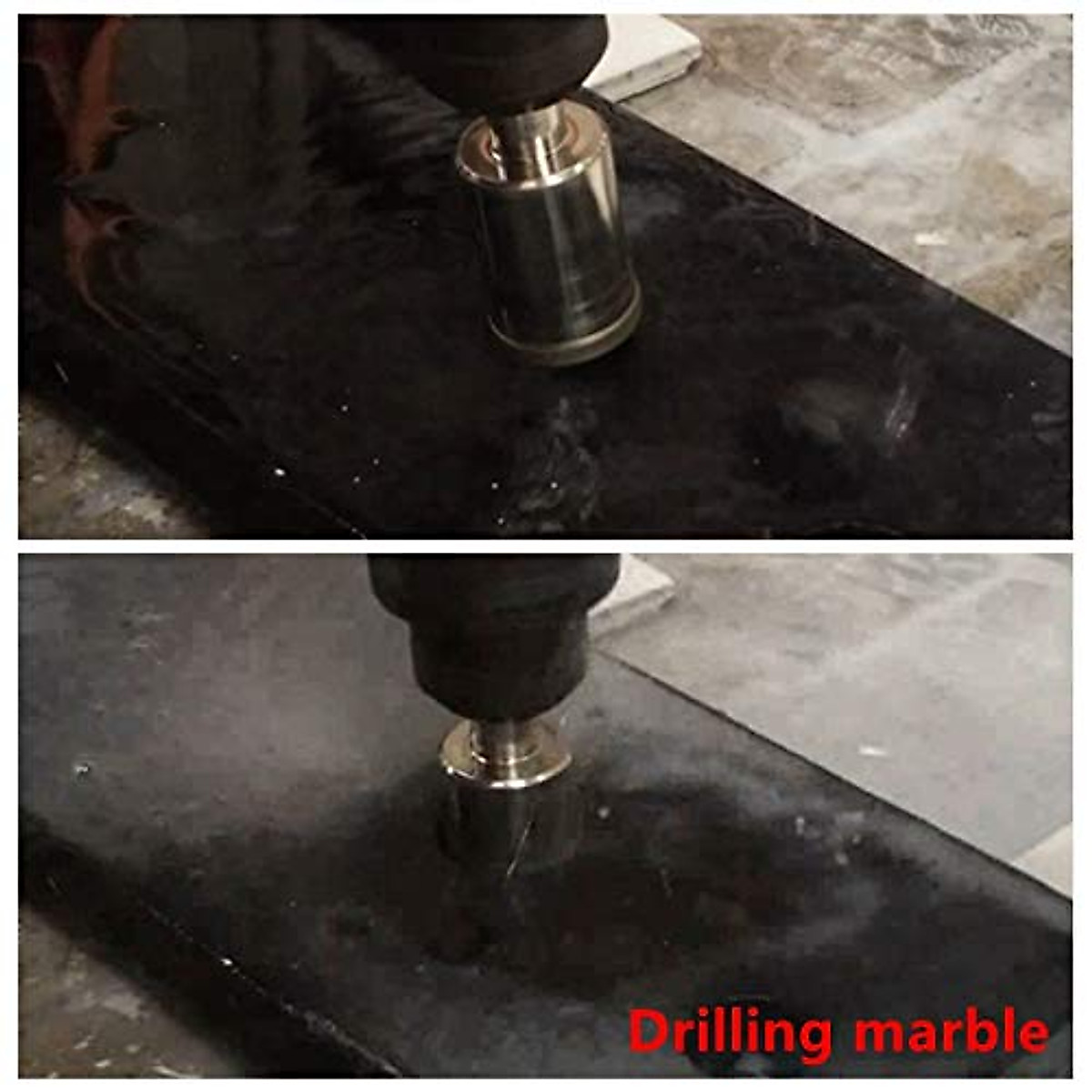 JINGLING Diamond Drill Bits Set 1/2" 3/4" Tile Hole Saw Masonry Tools for Stone Glass Pack of 2Pcs