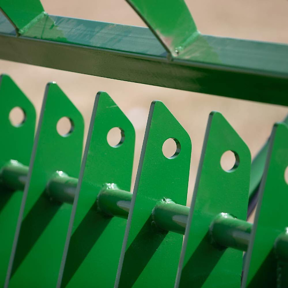 Titan Attachments 60" Root Grapple Rake Attachment Fits John Deere Loaders, Hook and Pin Connection