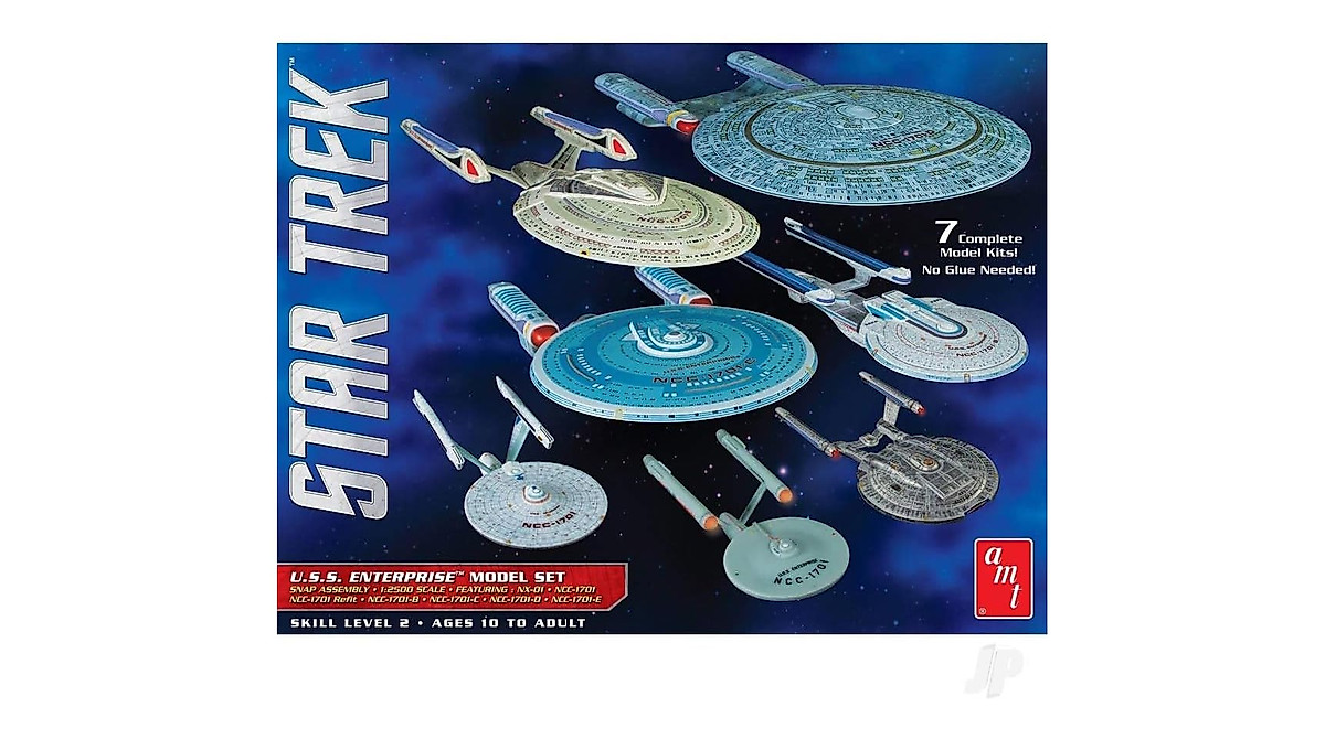 U.S.S. Enterprise Model Set - Snap-Together Star Trek Kits