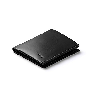 Bellroy Note Sleeve, Slim Leather Wallet, RFID Editions Available (Max. 11 Cards and Cash) - Black