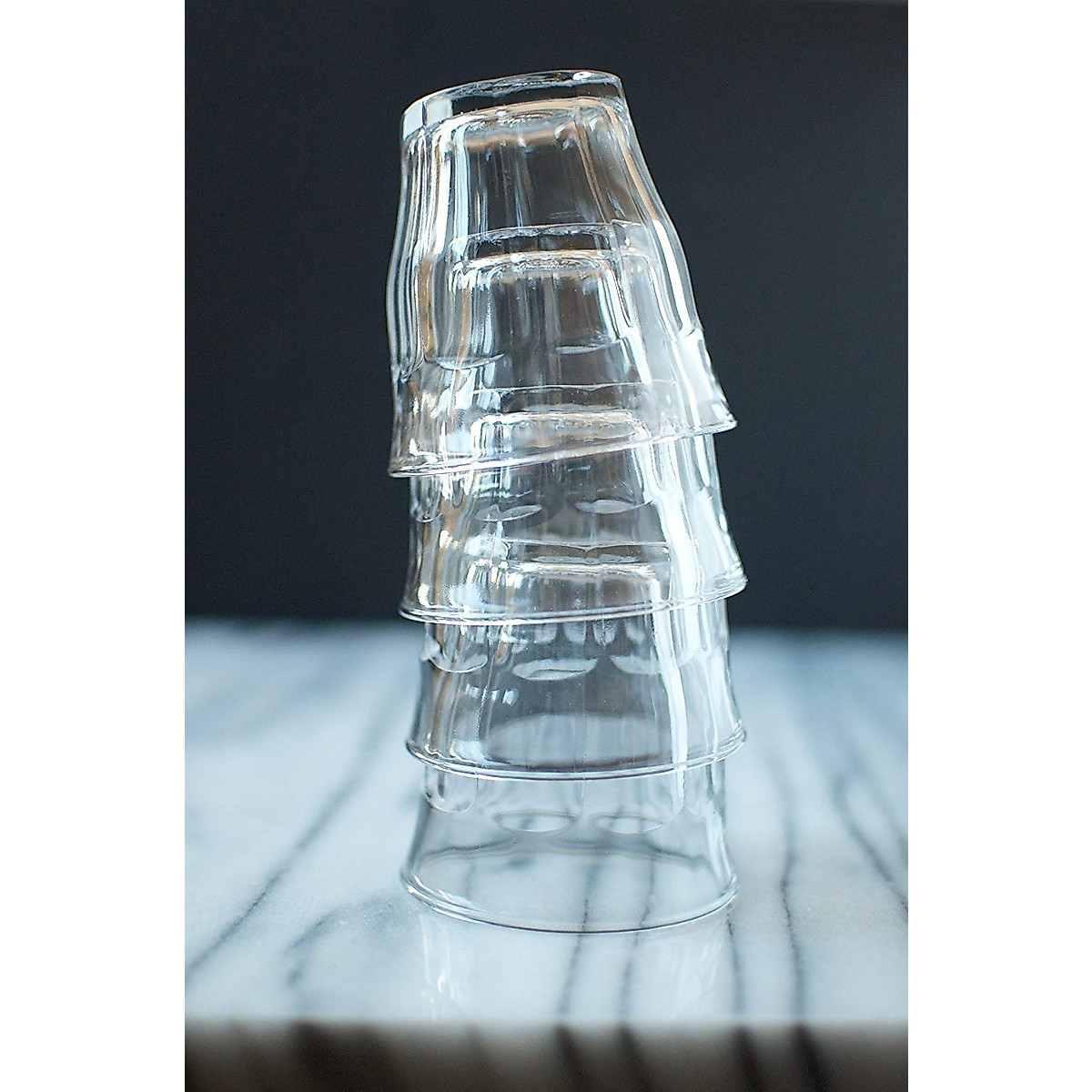 Duralex Picardie Drinking Glasses Set of 6 - Tempered Glass Tumblers with Microfiber Polishing Cloth Classic Design, Easy to Hold Duralex Glasses for Kitchen, Dining Table (7.5 Oz.)