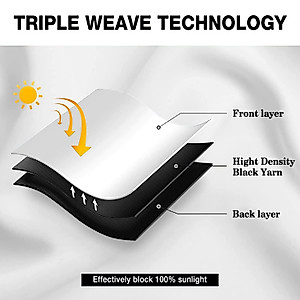 FMFUNCTEX 100% Blackout Curtains for Bedroom, Black Medallion Patterned Curtains 96 Inches Long for Living Room, Mandala Thermal Insulated Drapes Room Darkening Grommet Top 2 Panels