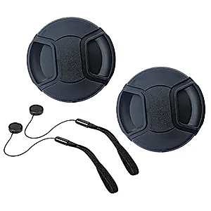 40.5mm Lens Cap Cover with Sony Alpha A6400 A6100 A6000 E PZ 16-50mm f/3.5-5.6 OSS,FE 28-60mm f/4-5.6 Lens,40.5mm Filter Thread[2 Pack]