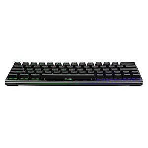 Cooler Master SK622 60% Wireless Bluetooth Space Gray Mechanical Low Profile Gaming Keyboard, Linear Red Switches, Customizable RGB, Ergonomic Design, Mac/Windows, QWERTY (SK-622-GKTR1-US)