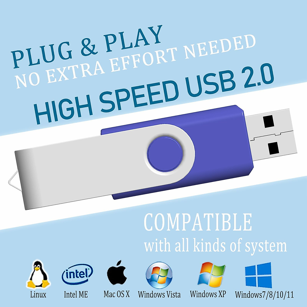 Bundle 4GB 10 Pack + 2GB 10 Pack Flash Drives, 20 Units in Total Gig Stick Jump Drives Bundle