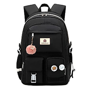 HIDDS Laptop Backpack Girls 15.6 Inch Bundle with Women Purses Backpack College School Bag Baby Diaper Backpacks
