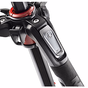 Manfrotto 190XPRO Carbon Fiber 3-Section Tripod (MT190CXPRO3),Black