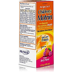 Motrin Child Berry Liq Size 4 Fluid Ounce, Pack of 6