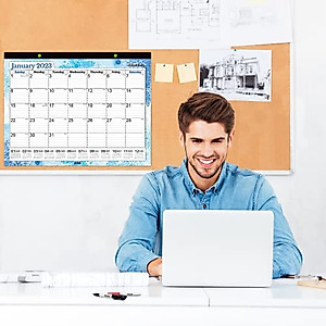 CRANBURY Large Deskpad Calendar 2023 - (Seasons) 17x22", Big 2023 Calendar 22x17, Large Desk Calendar or Wall Calendar, Colorful Monthly Designs, Includes Stickers