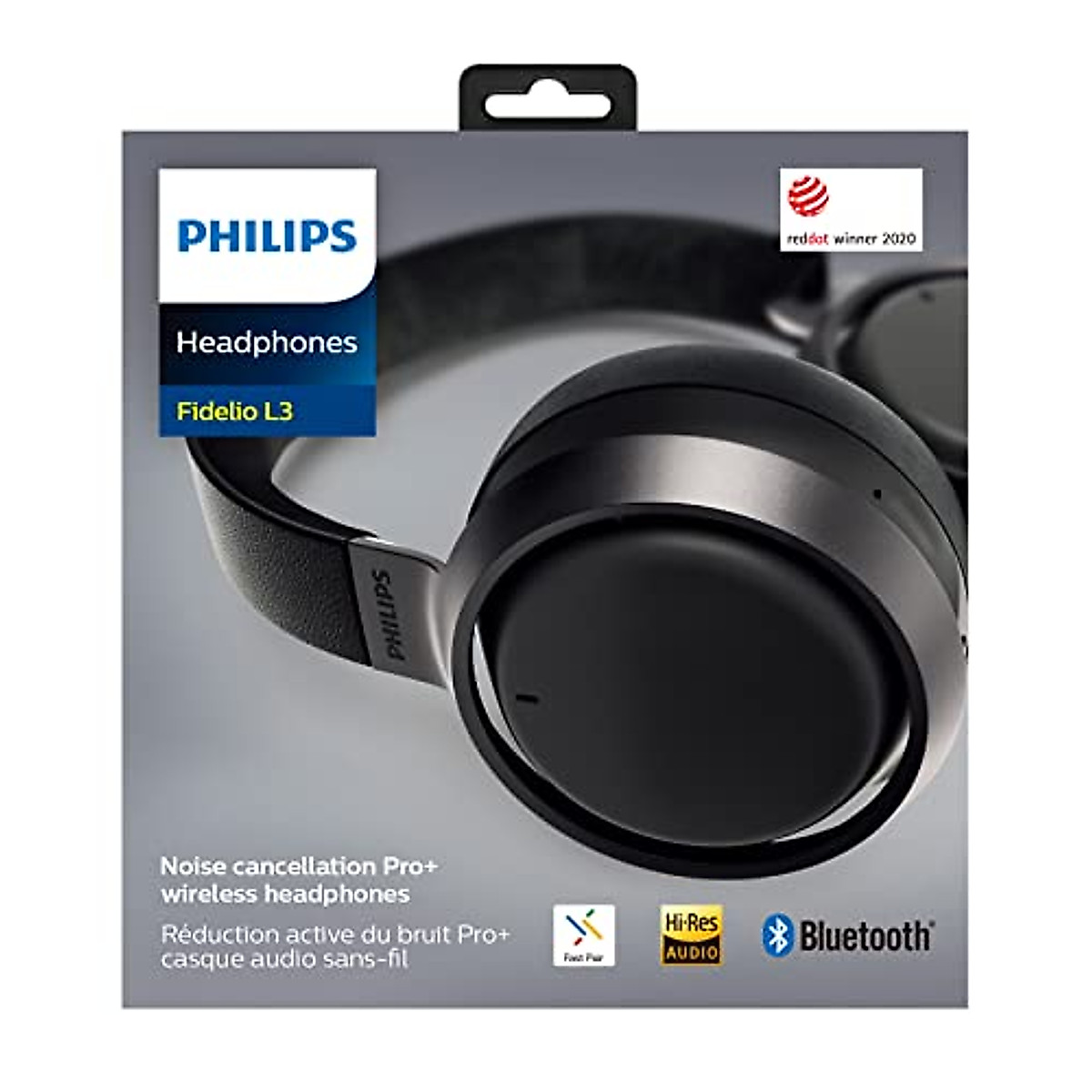 PHILIPS Fidelio L3 Flagship Over-Ear Wireless Headphones with Active Noise Cancellation Pro+ (ANC) and Bluetooth Multipoint Connection