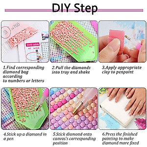 Hlison 5D Diamond Painting Kits for Adults, Diamond Art Kits for Kids Beginner, Sunflower DIY Rhinestone Diamond Painting for Gift, Home Wall Decor (12”W x 16”L)