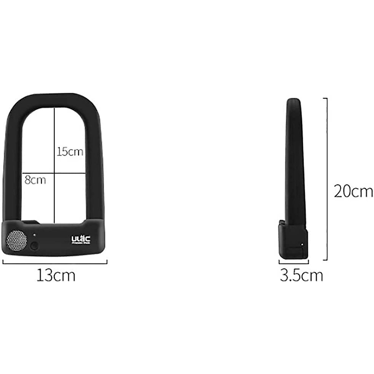 Bicycle Locks Heavy Duty Anti Theft Bike Lock Anti-Theft U-Locks Horn Alarm U-Lock Bicycle Lock Bold Anti-Shear Safety Motorcycle Electric Car Lock Waterproof & Rustproof