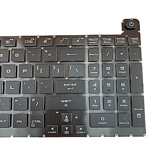 Laptop Replacement US Layout RGB Colorful Backlight Keyboard for ASUS TUF Gaming 8 F15 FX506 FA506 FA506II FX506H FA506Q FX506L FA506H F17 FX706 FX706L FA706U FX706U FA706 661VUS00