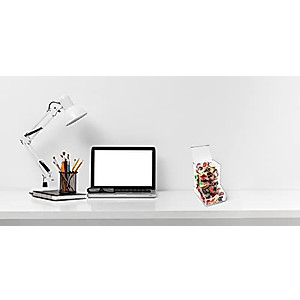 SimplyImagine Acrylic Candy Dispenser Bin with 2 Lids for Bulk Candy Storage - Bubble Gum, Lollipops, Chocolate and More Snacks - For Home, Desktop, Tabletop or Wall Mount Use