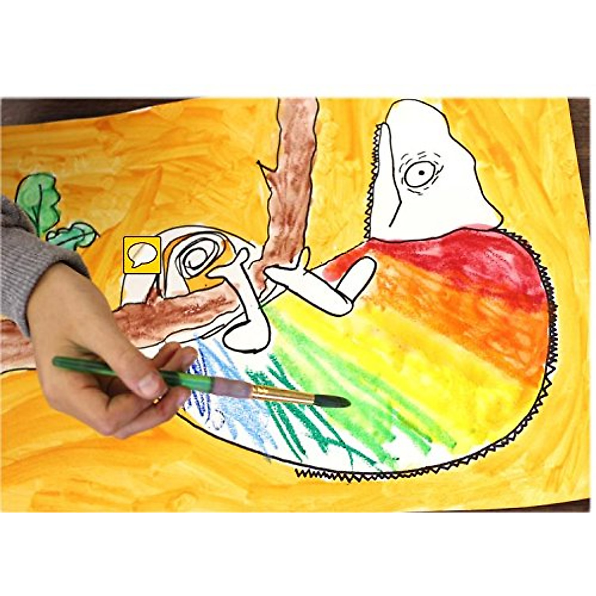 Faber-Castell Gel Sticks - 12 Twistable Watercolor Crayons for Kids with Brush - Watercolors for Kids