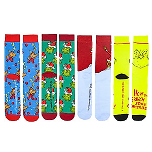 Bioworld The Grinch Merry Grinchmas 12 Grinchy Days Of Socks Mix and Match Gift Box Set