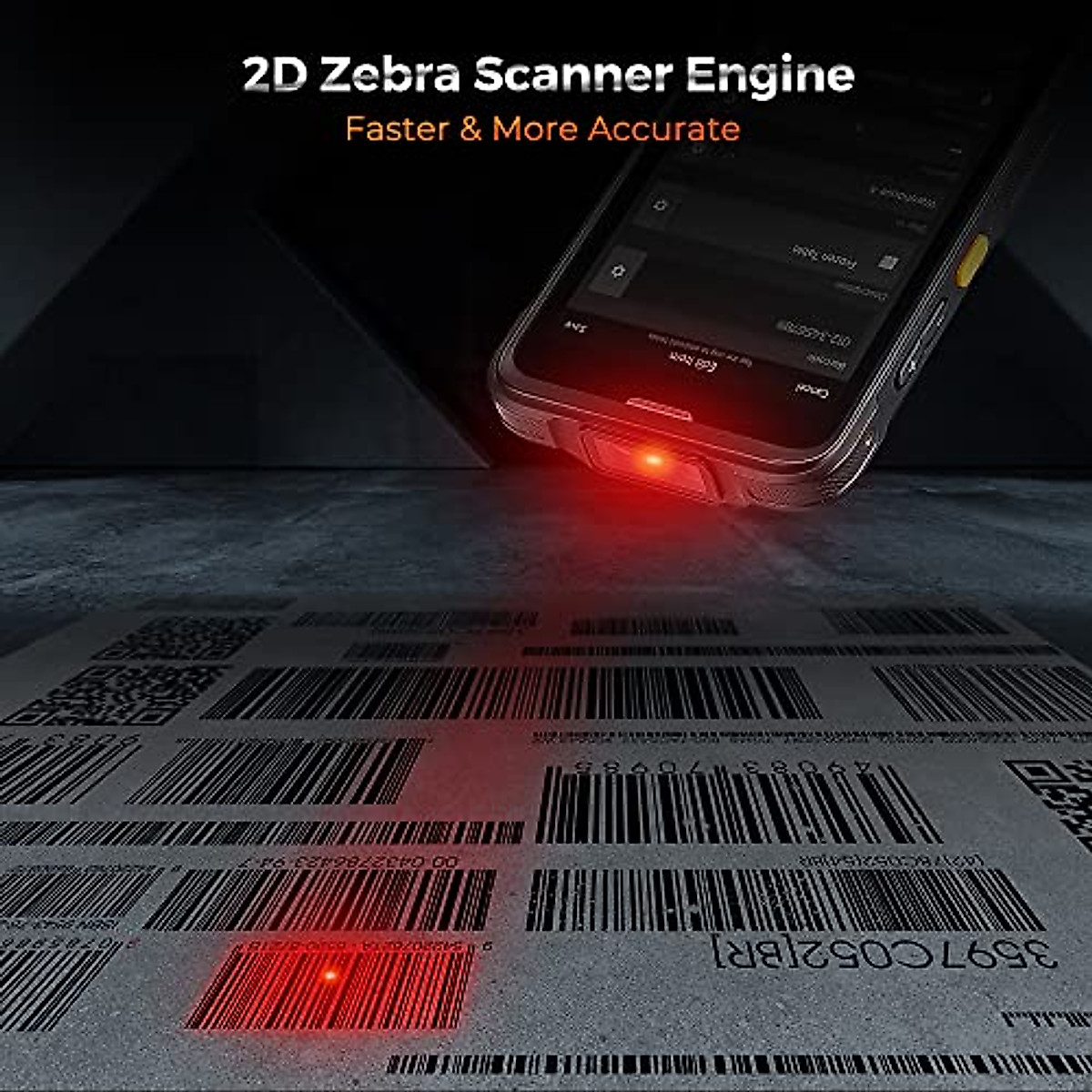 2023 Newest Android Barcode Scanner, Android 11, Mobile Handheld Computer, Wi-Fi 6 MUNBYN Rugged PDA Data Terminal SE4710 Zebra Scanner, 1D 2D QR Barcode Scanner with Case for Retail Warehouse Scanner