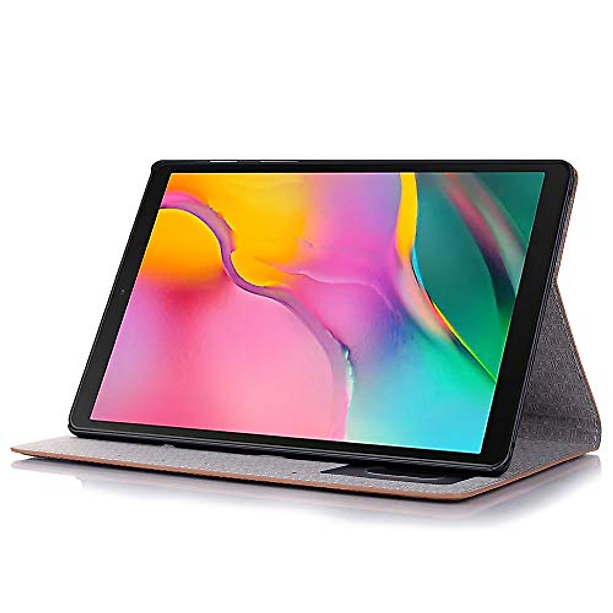 Galaxy Tab S6 Lite Case with Card Slot,elecfan Smart Stand Cover Luxury usiness Cover Protective Case with Card Slot Sleeve for Samsung Galaxy Tab S6 Lite 10.4 inch P610 P615 (Light Brown)