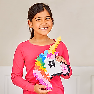 Plus Plus - Puzzle By Number - 250 Piece Unicorn - Construction Building Stem / Steam Toy, Interlocking Mini Puzzle Blocks for Kids