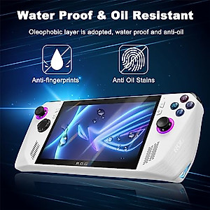 WYQLTD 4 Pack for ASUS ROG Ally 2023 Screen Protector Tempered Glass, 9H Hardness High Definition Scratch and Shatterproof