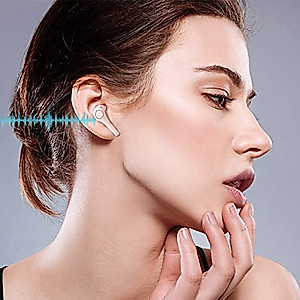 Bluetooth Headphones Wireless Earbuds with Lightning Charging Case,Spatial Audio,Sweat and Water Resistant,Bluetooth 5.0 Sports Earphones with Microphone for Calls