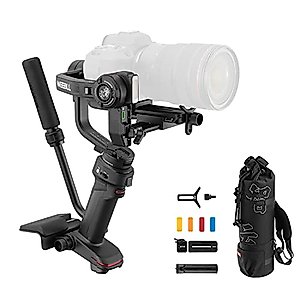 ZHIYUN Weebill 3 Combo, Gimbal Stabilizer for DSLR and Mirrorless Camera, Nikon Sony Panasonic Canon Fujifilm BMPCC 6K, Extendable Sling Grip, Wrist Rest, Fill Light & Mic Integration, PD Fast Charge