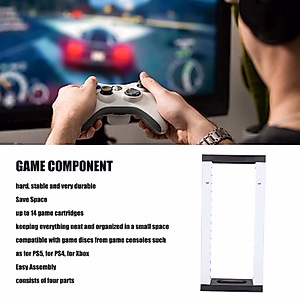 Game Disc Holder, Game Disc Box Storage Rack Holder for, for, for Xbox Space Saving Storage Shelf Hold 14pcs Game Discs