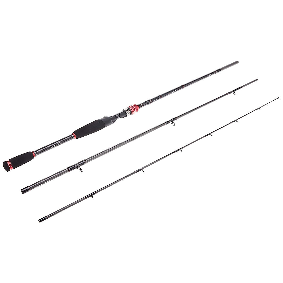 Daiwa ARDT703MHFB-TR Ardito-TR Multipiece Travel Trigger Rod, 7' Length, 3Piece Rod, Medium/Heavy Power, Fast Action,black