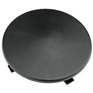 Deltech Manufacturing 6-1/2" Round Light Pole Top Cap- Black Plastic
